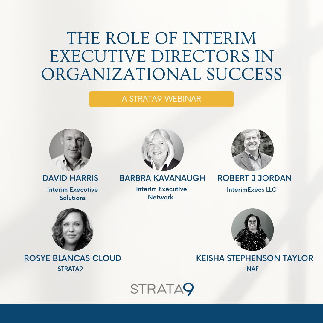 Interim Executive Directors Are A Powerful Tool for Nonprofit Organizations